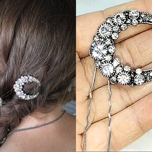 Moon Hair Pin-bridal Hair Accessories-wedding Hair Accessories-bridal ...