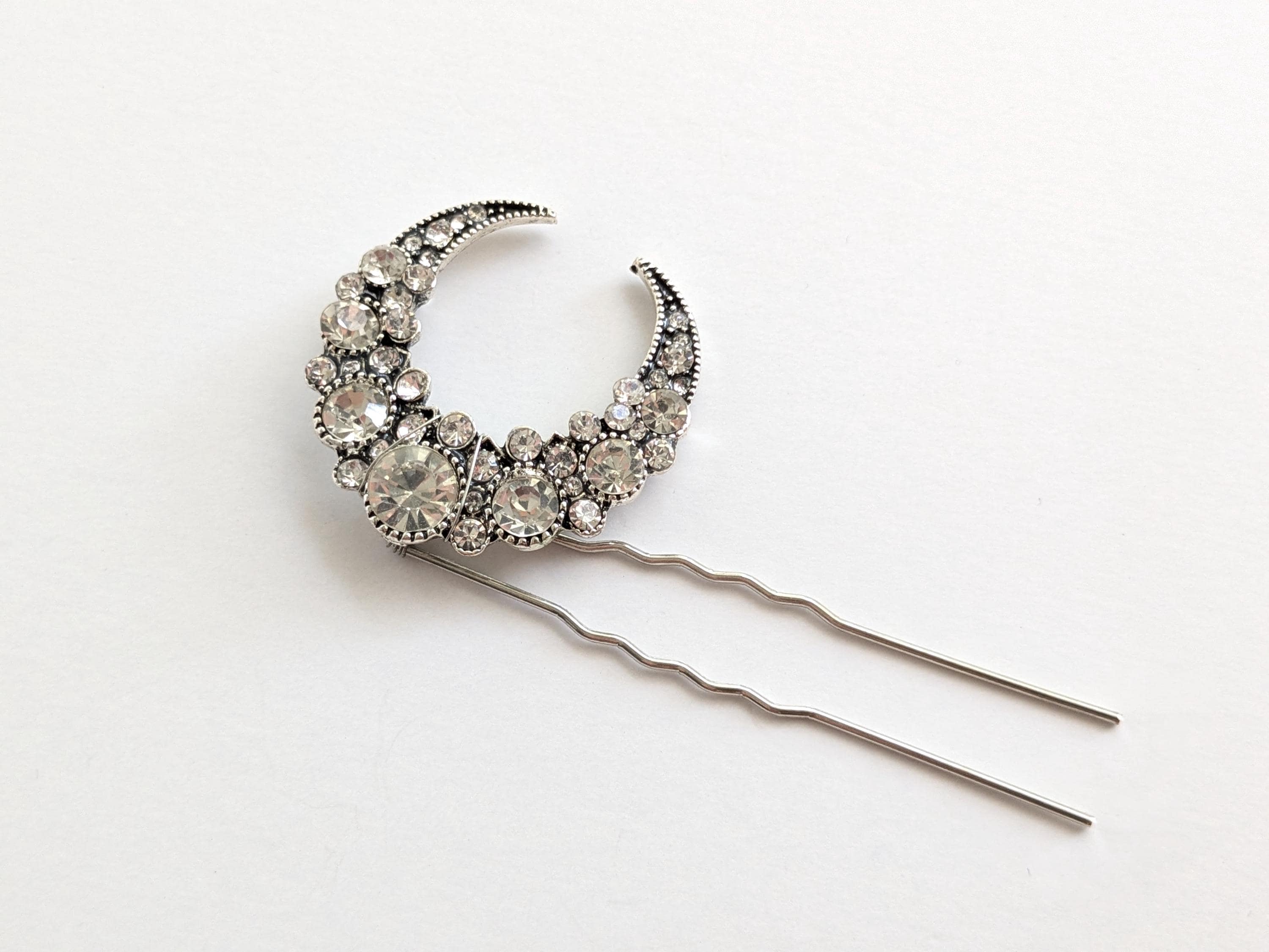 Moon Hair Pin-bridal Hair Accessories-wedding Hair Accessories-bridal ...