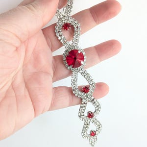 Red Hair Chain-art Deco Hair Accessories-bridal Hair Accessories-red ...
