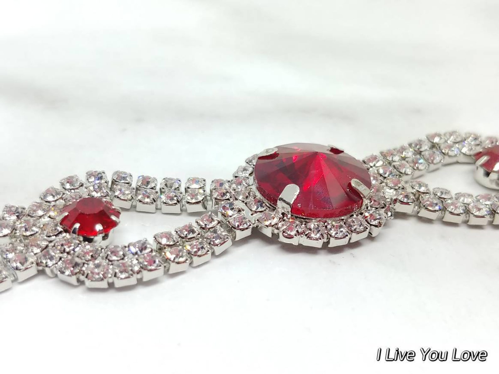 Red Hair Chain-Art Deco Hair Accessories-Bridal Hair | Etsy