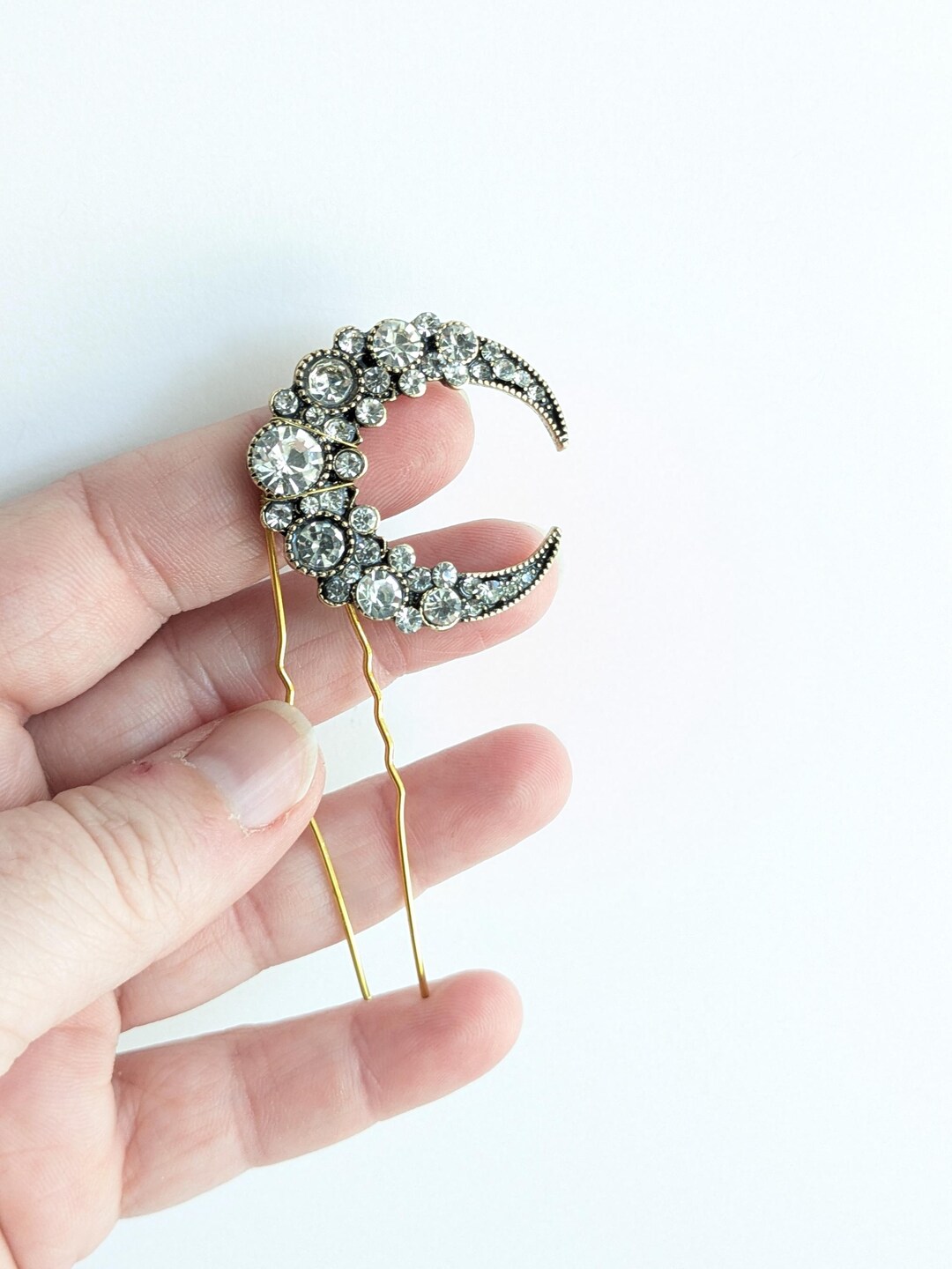 Moon Hair Pin-crescent to the Moon Hair Accessory-celestial Hair ...