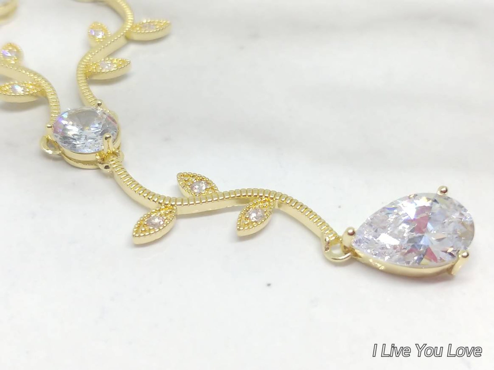 Yellow Gold Bridal Hair Chain-hair Jewelry-bridal Hair | Etsy