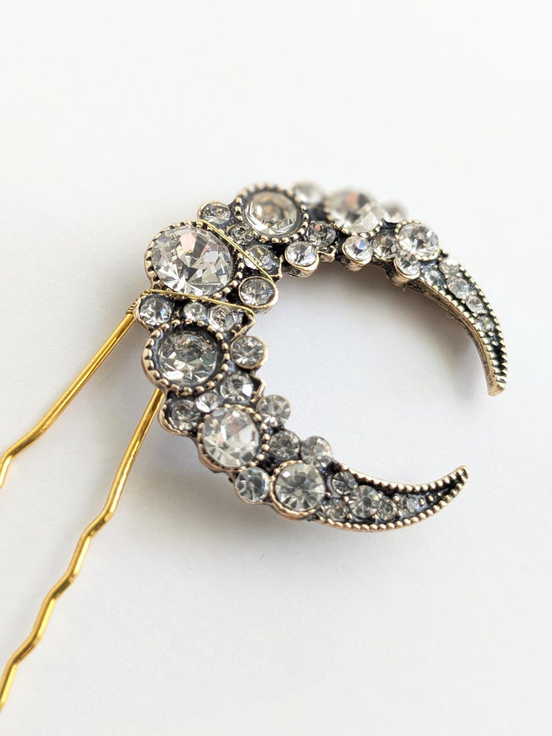 Moon Hair Pin-crescent to the Moon Hair Accessory-celestial Hair ...