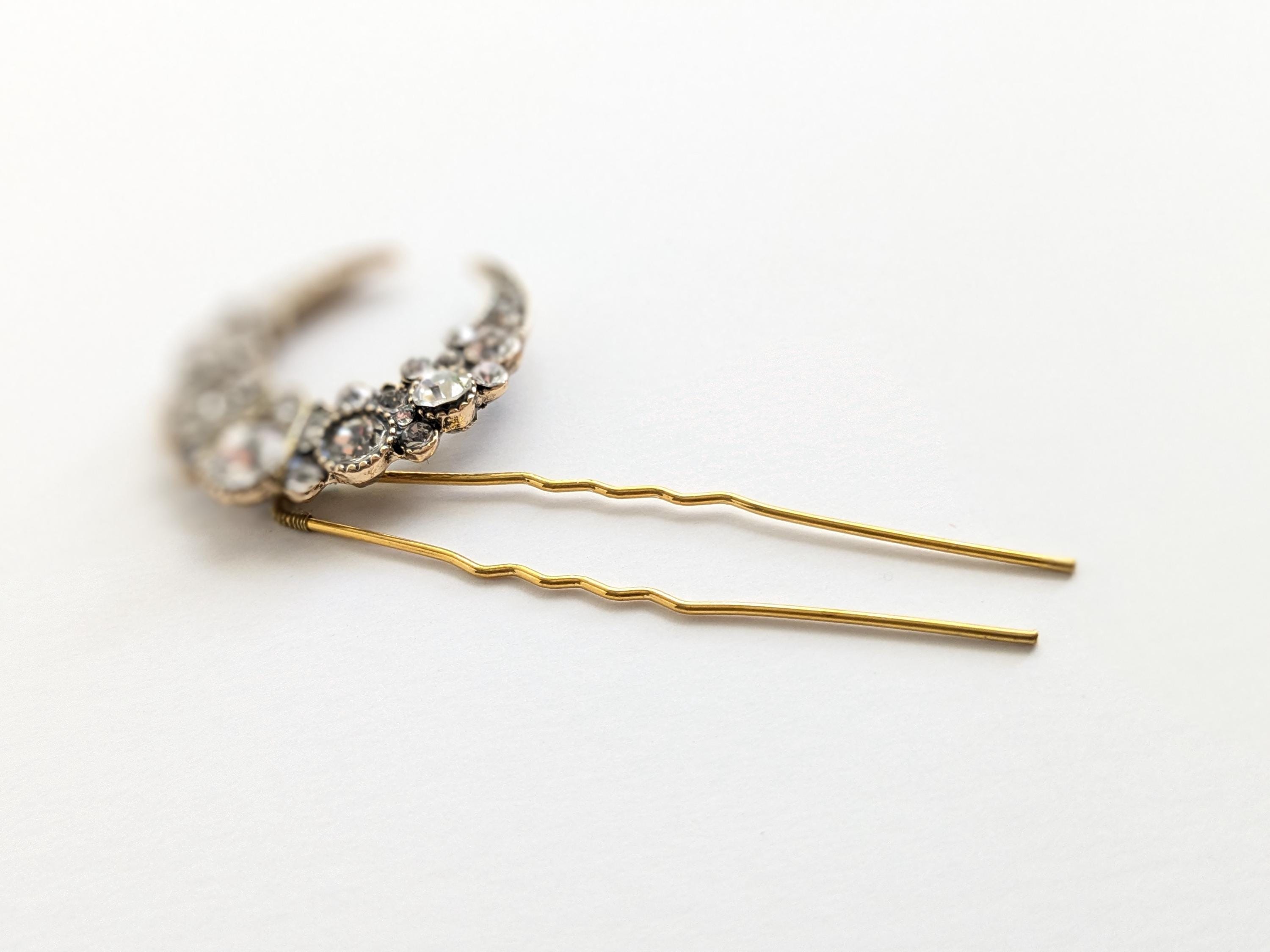 Moon Hair Pin-crescent to the Moon Hair Accessory-celestial Hair ...