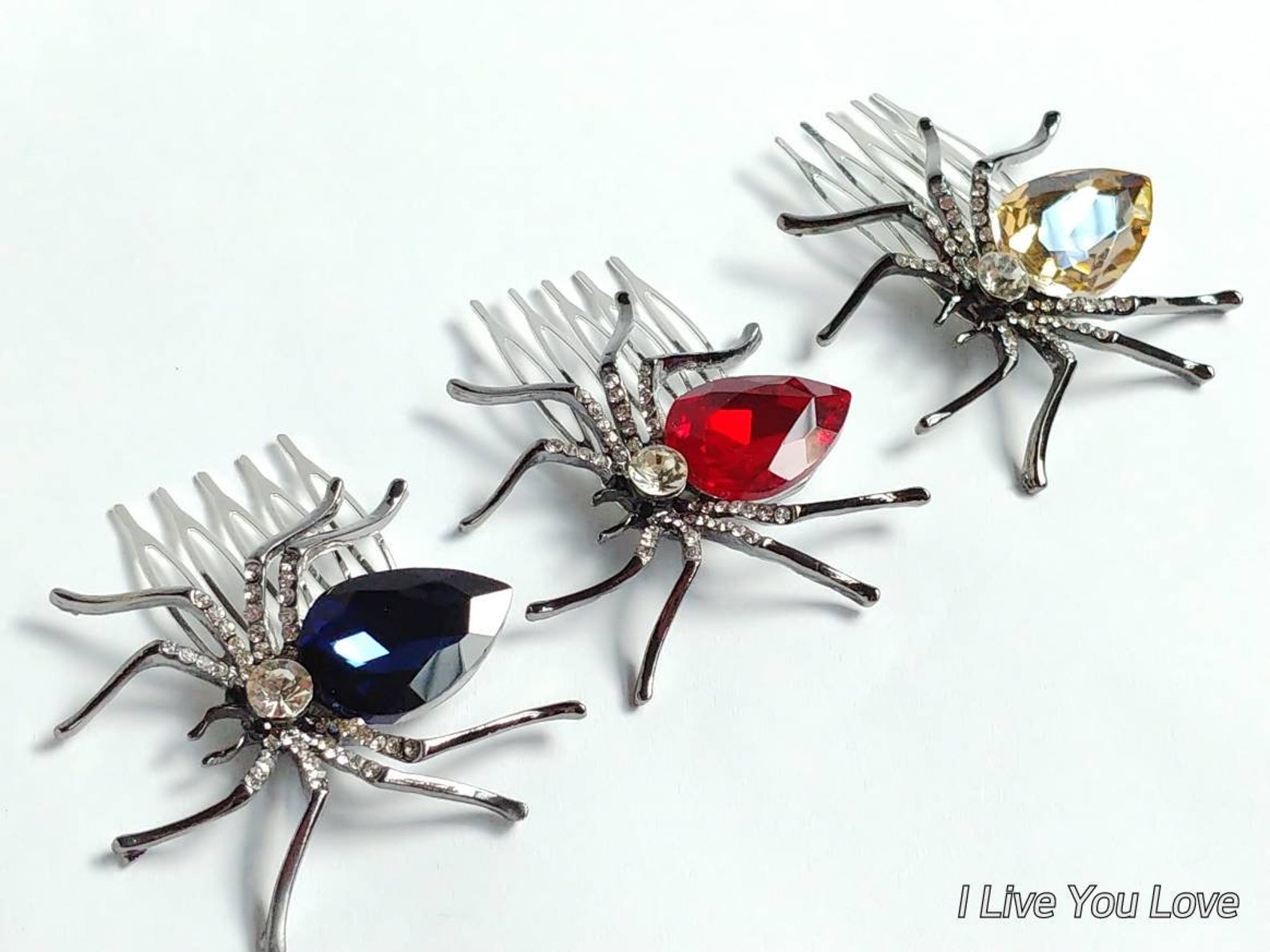 Spider Hair Comb-gothic Hair Accessories-wedding Hair | Etsy