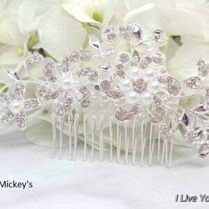 Mouse Ears Hidden Mickey Bridal Hair Comb-disney Wedding-bridal Hair ...