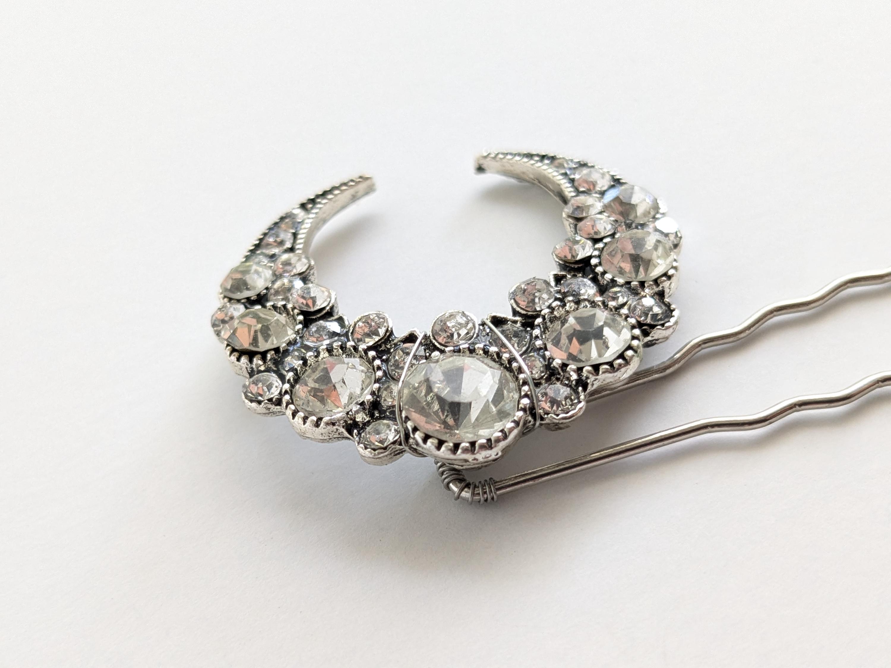 Moon Hair Pin-bridal Hair Accessories-wedding Hair Accessories-bridal ...