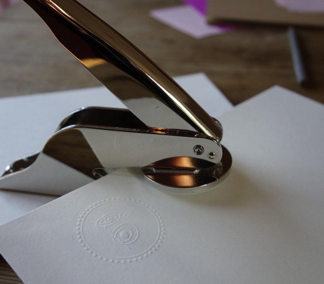 Embossing Pliers Embossing Stamp With Logo, Saying, Monogram or Names ...