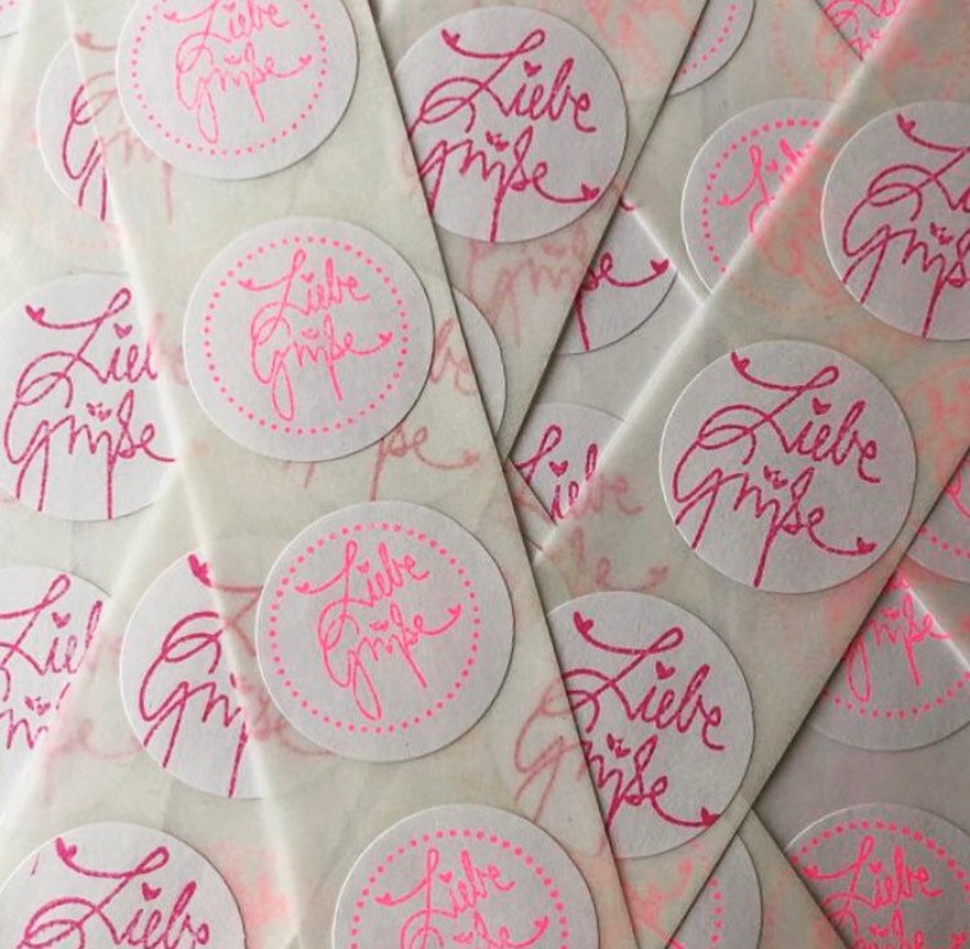 Best Regards Stickers Stickers Labels Glue Sticks : - Etsy