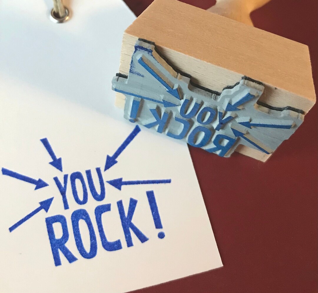 YOU ROCK Femal Power Stamp Rocking Greetings for Great People, Stamp ...