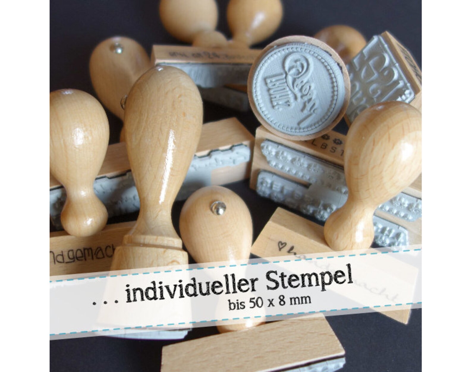 Votre nom ou texte cachet individuel selon vos souhaits... - Etsy France