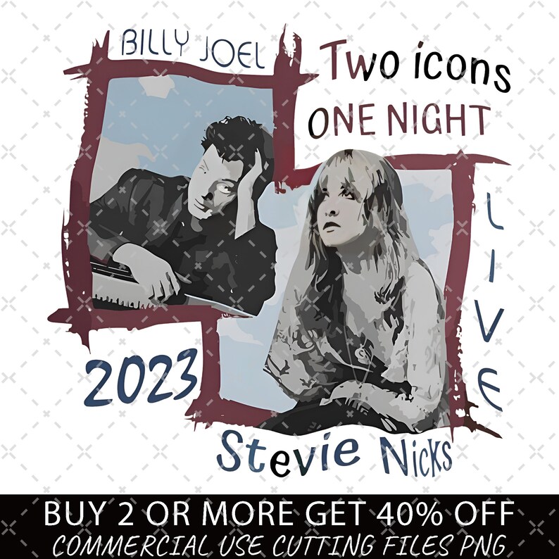 Billy Joel Stevie Nick Two Icons One Night Png, Billy Joel Png, Billy ...