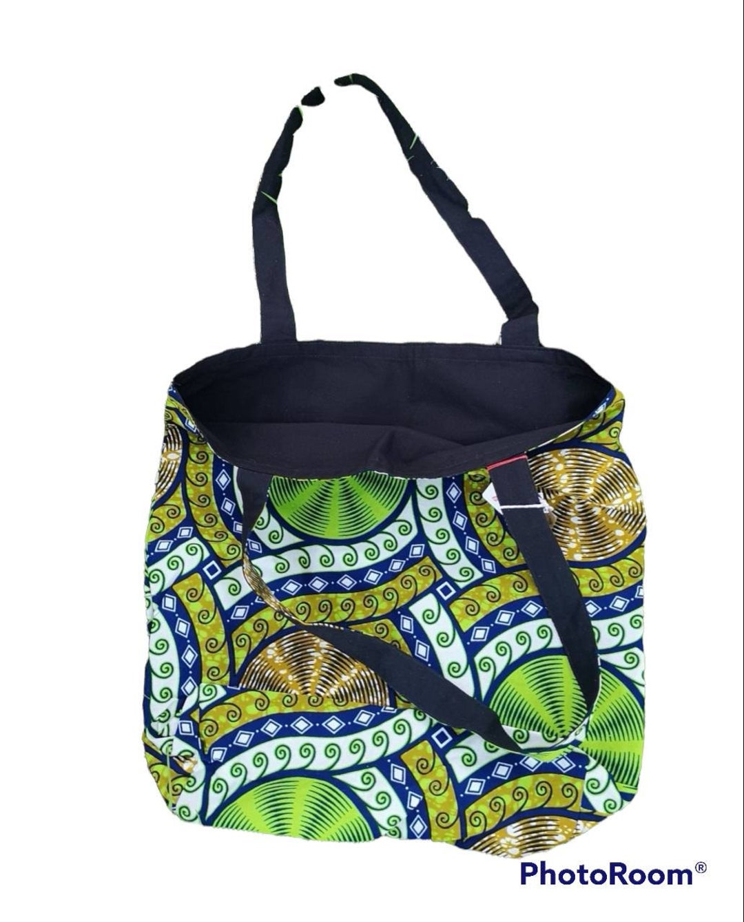 Shopping Bag African Style, African Shopping Bag Africa, Tote Bag Blue ...