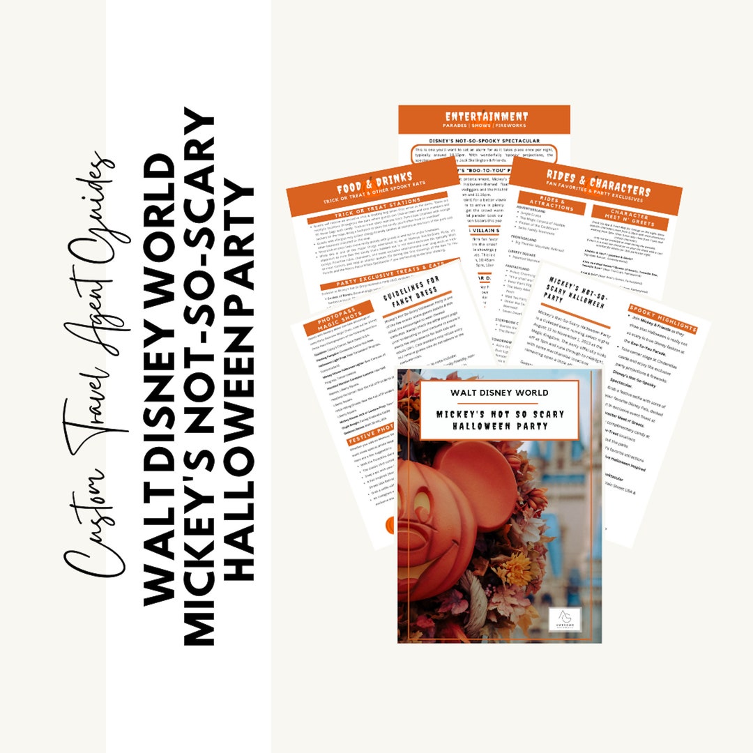 WDW Halloween Party Guide and Tips MNSSHP 2023 - Etsy