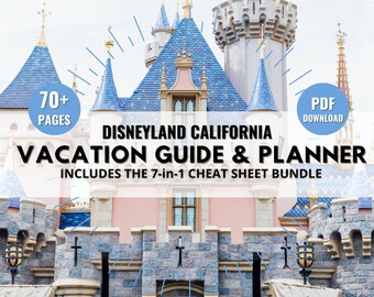 Disneyland Planning Guide Printable - Etsy
