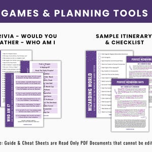Wizarding World Guide, Games, Cheat Sheets | Universal Studios Orlando ...