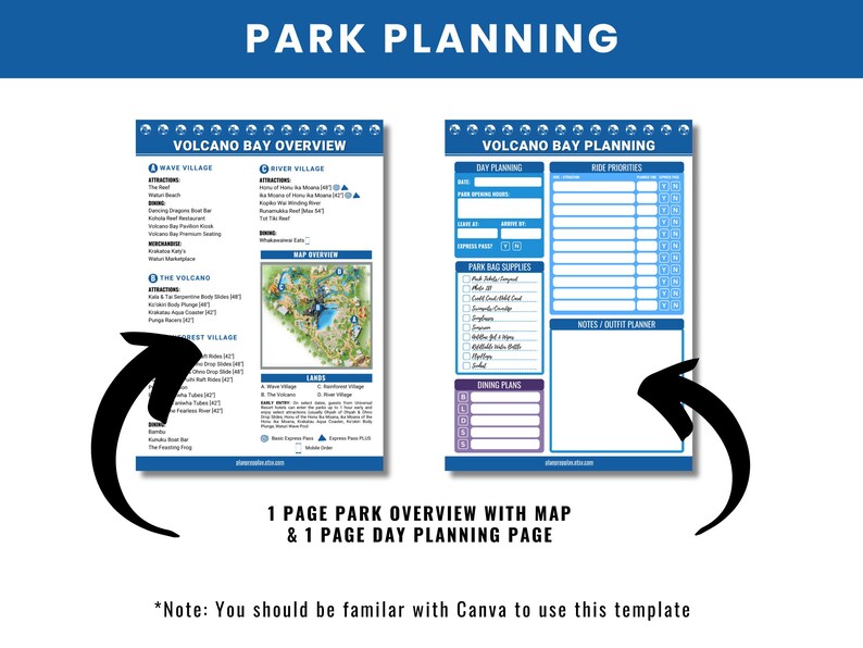 Editable Volcano Bay Guide | Universal Orlando | E-guide Template ...