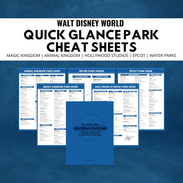 Wdw cheat sheet - Etsy Nederland