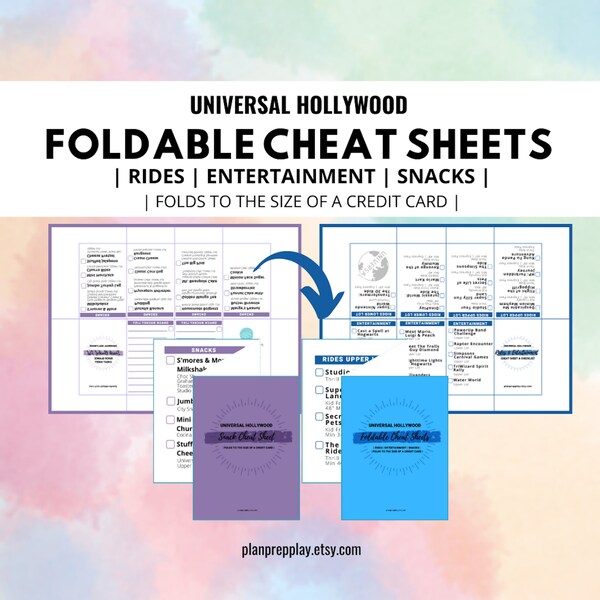 Credit Cheat Sheet - Etsy