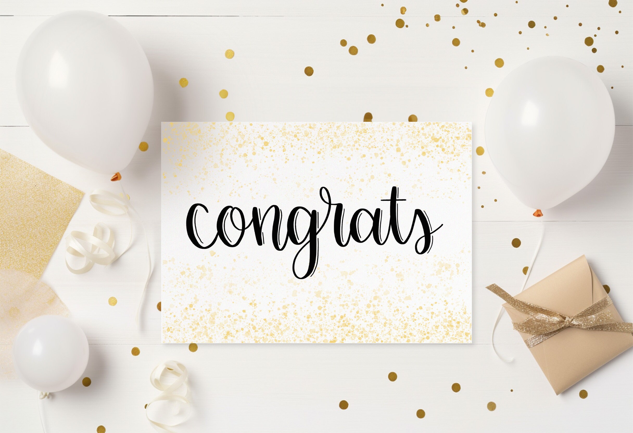 Congrats Congratulations Card 5x7 Greeting Card With Envelope Special ...
