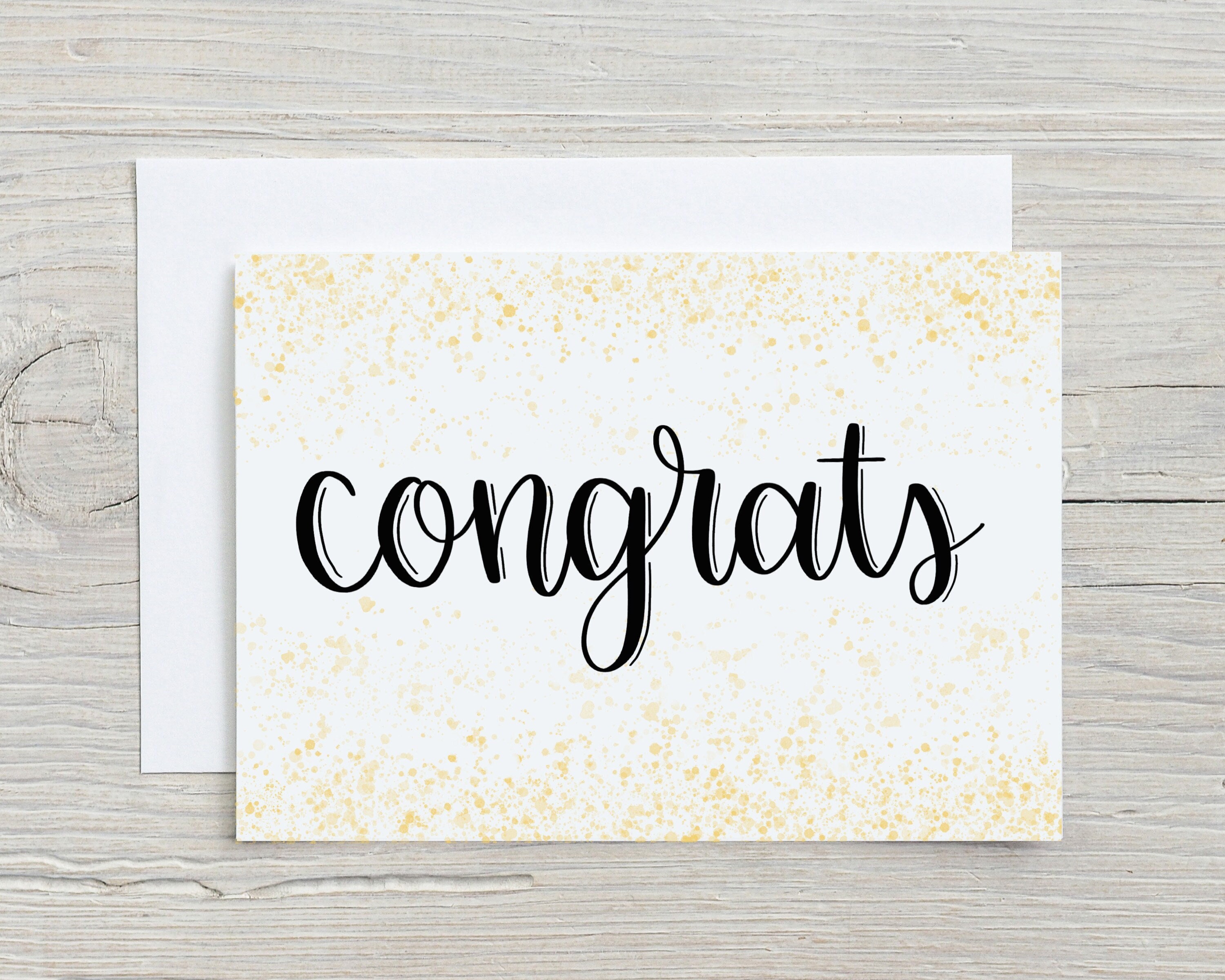 Congrats Congratulations Card 5x7 Greeting Card With Envelope Special ...