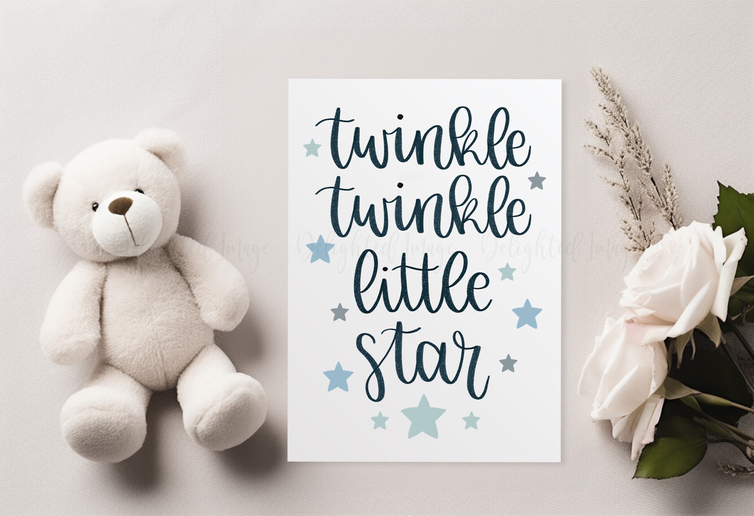 Twinkle Twinkle Little Star Digital Download Hand-lettered - Etsy