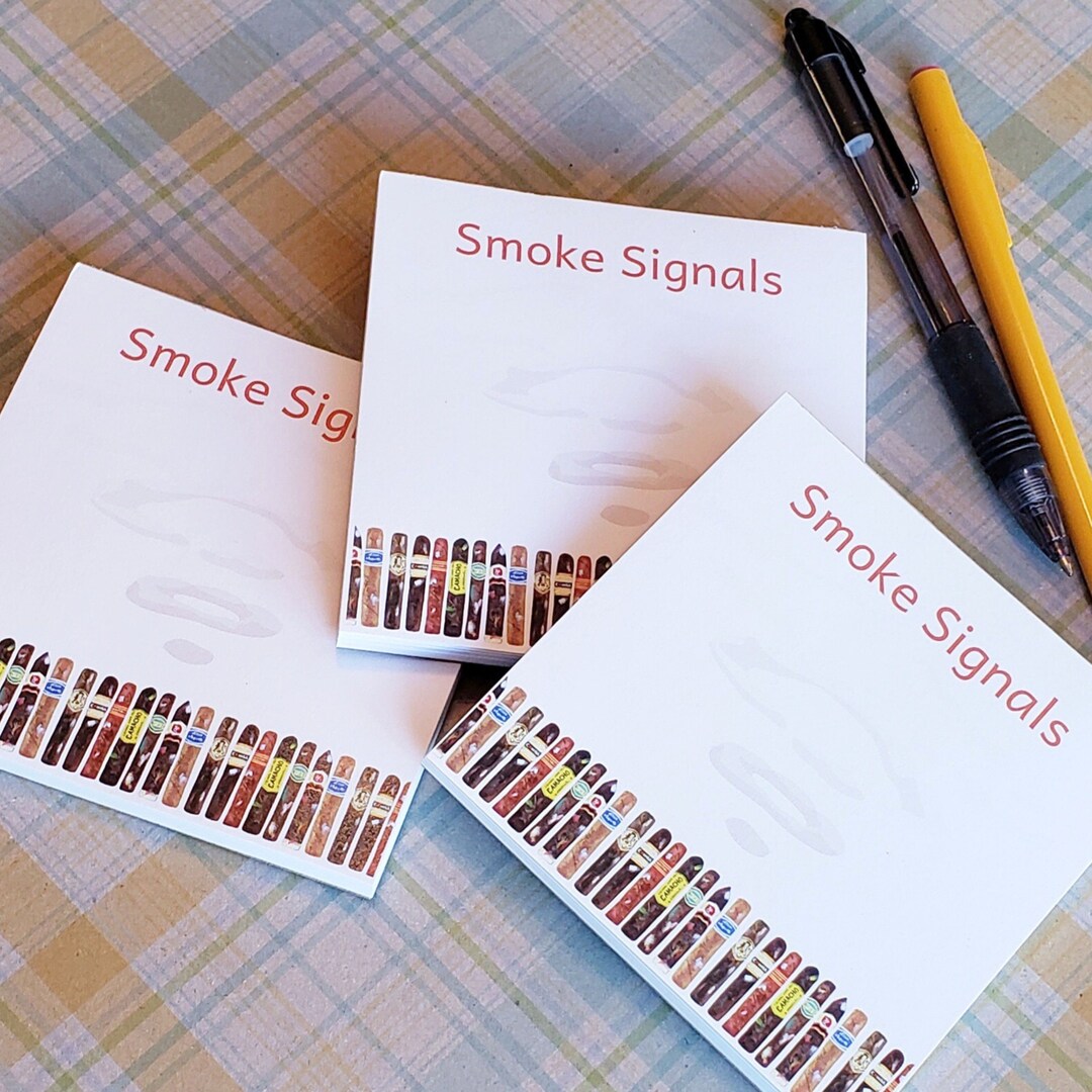 Cigar Notepad for Men, Gift Ideas for Cigar Smokers and a Fraternity ...