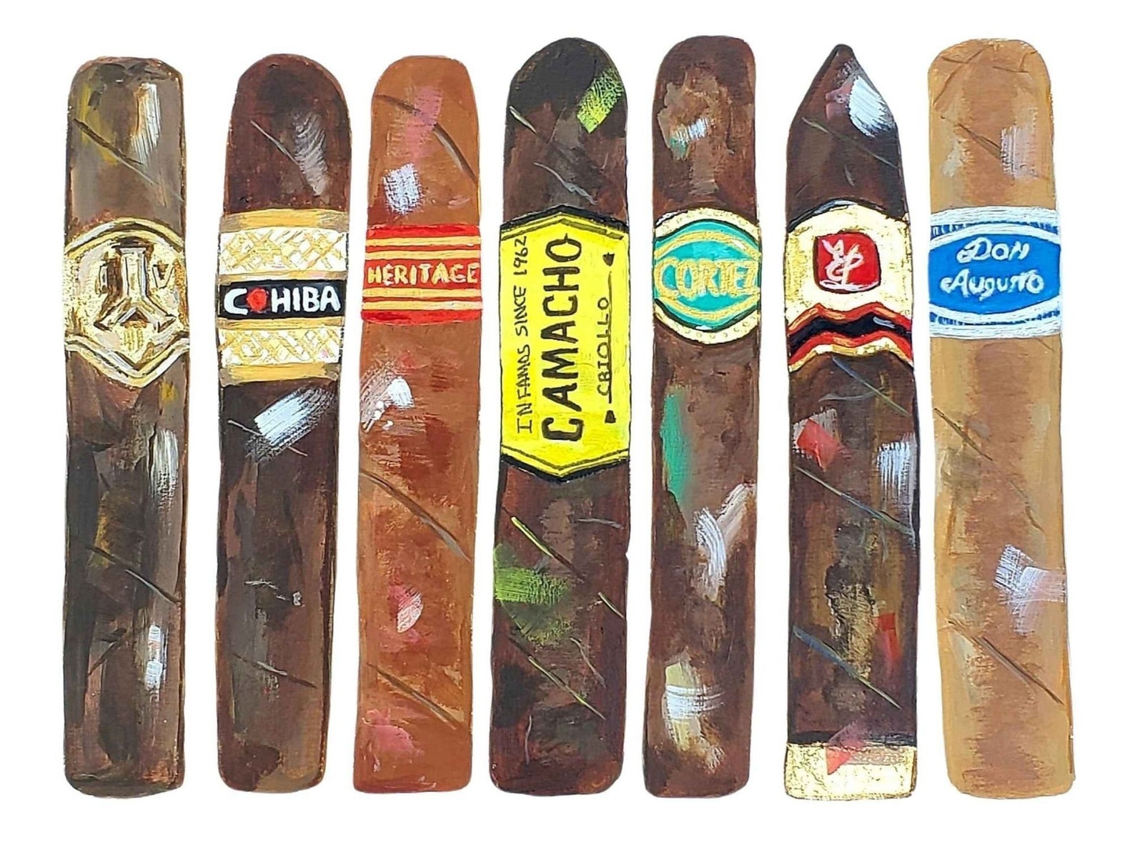 Cigar Printable Art, Download Wall Art, Bar Decor Art Printable, Bar ...