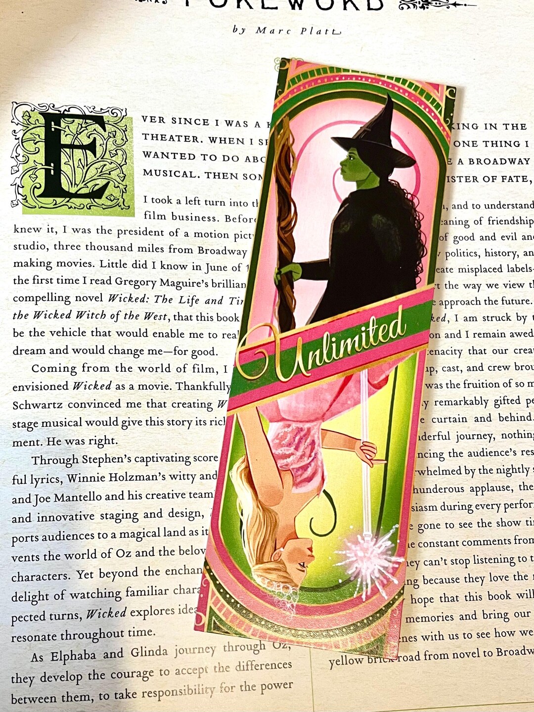 Unlimited - Elphaba and Glinda Bookmark - Etsy