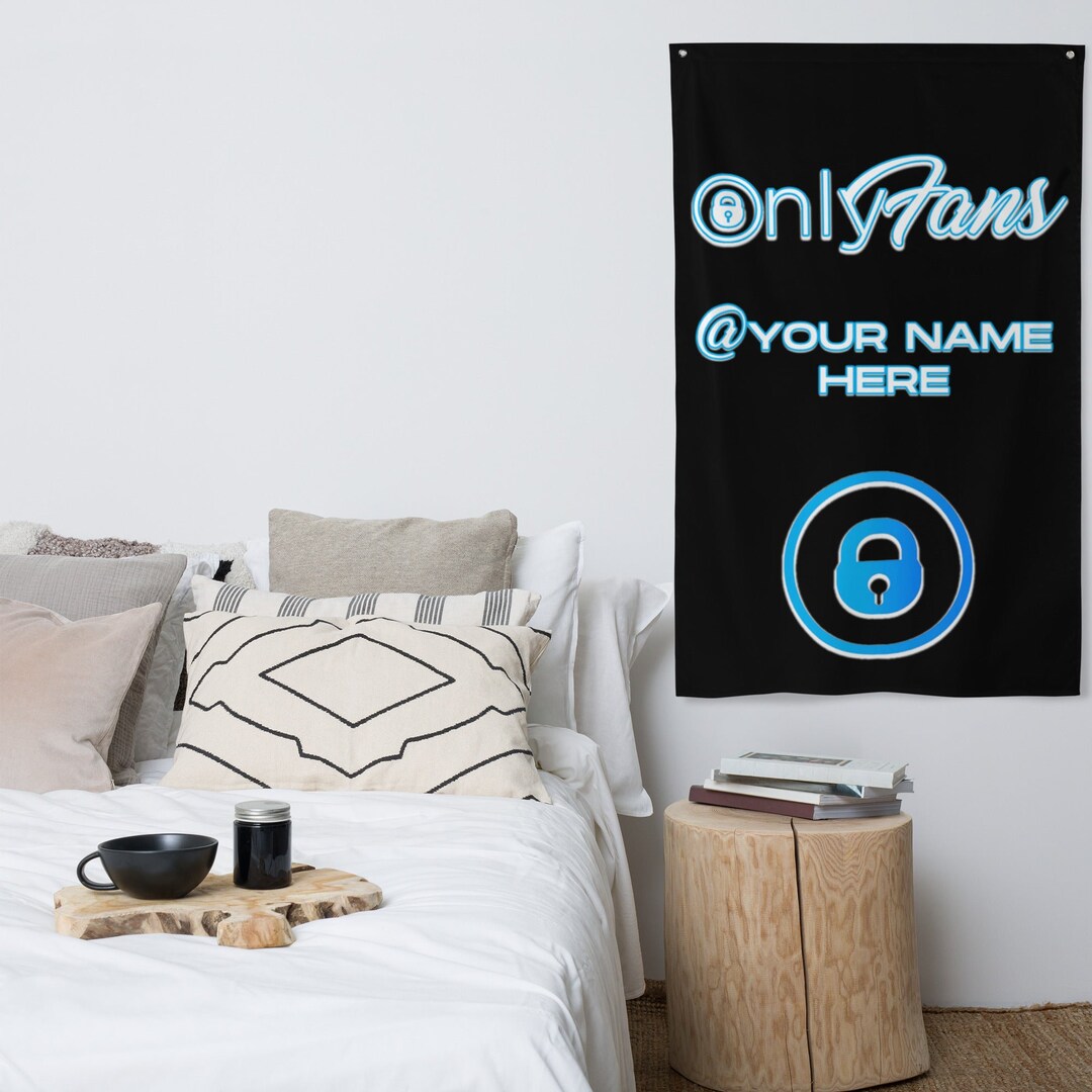 Personalized Custom ONLYFANS Flag Banner Content Creator - Etsy
