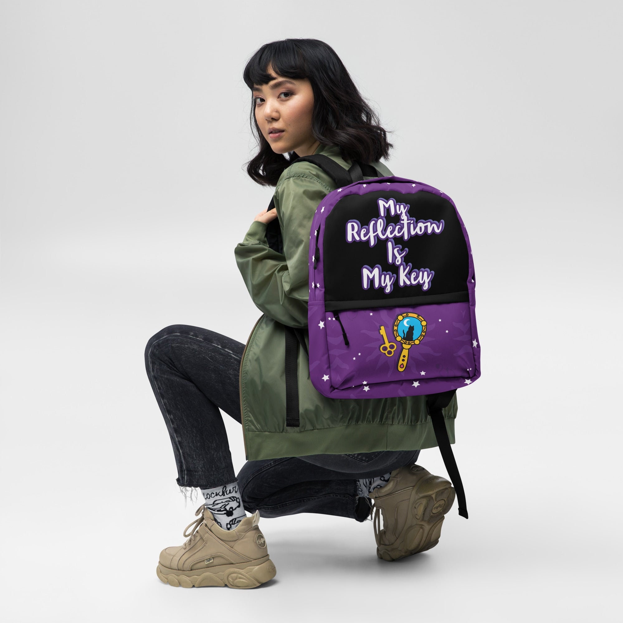 My Reflection is Key Luxury Custom Backpack | Travel Bag | Overnight ...