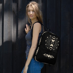 Celestial Serpent Luxepack Luna Snake Sun Spiritual Backpack Travel Bag ...