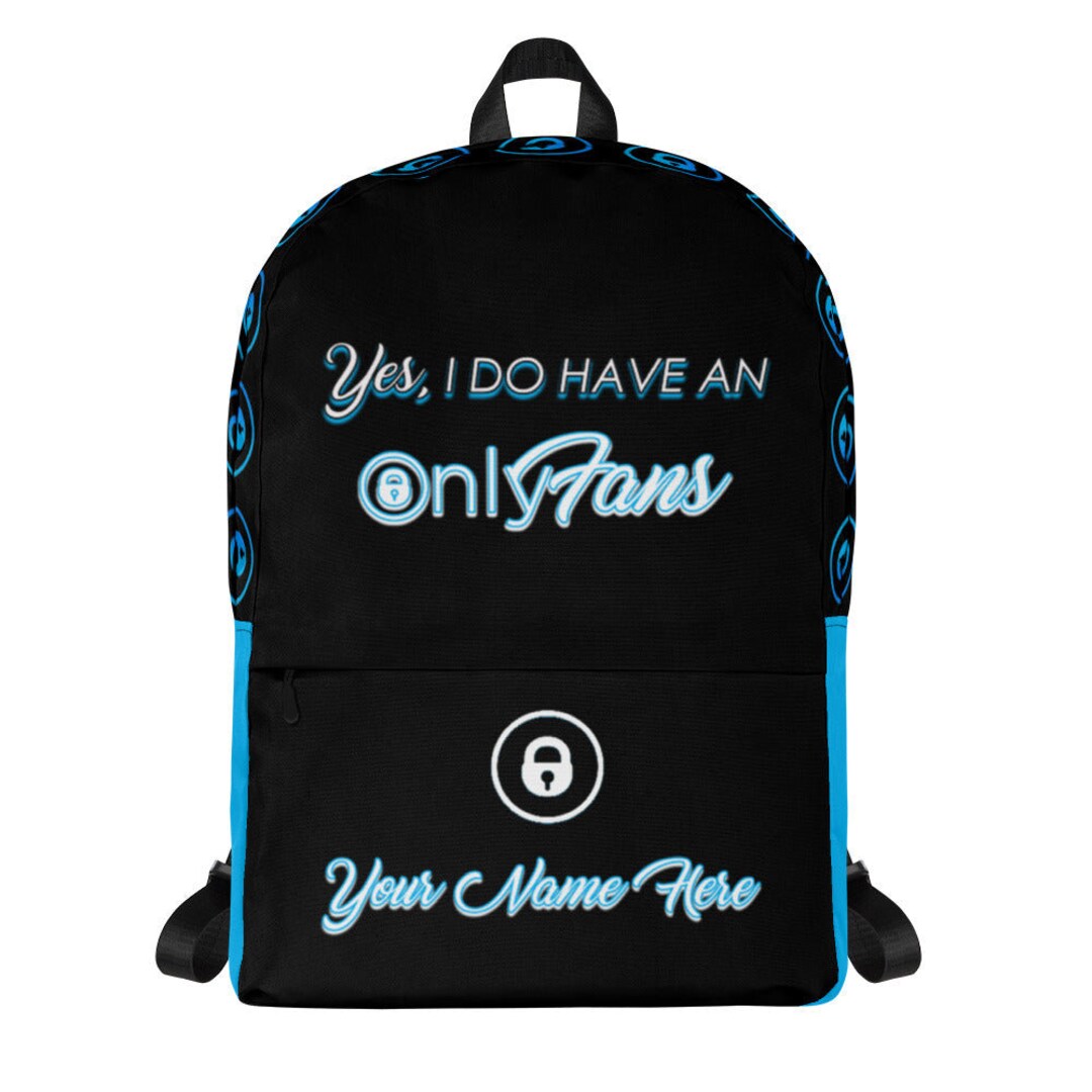 Unisex Onlyfans Custom Name Backpack (black) ,bookbag Gender-neutral ...