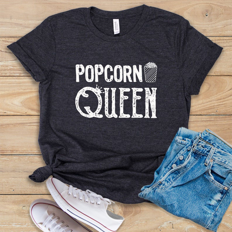 Popcorn Queen / Shirt / Tank Top / Hoodie / Popcorn Lover / | Etsy