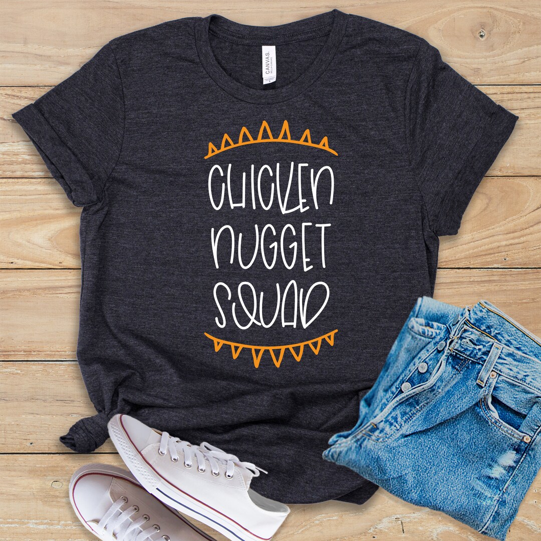 Chicken Nugget Squad Shirt Tank Top Hoodie Funny Chicken Nugget T-shirt ...