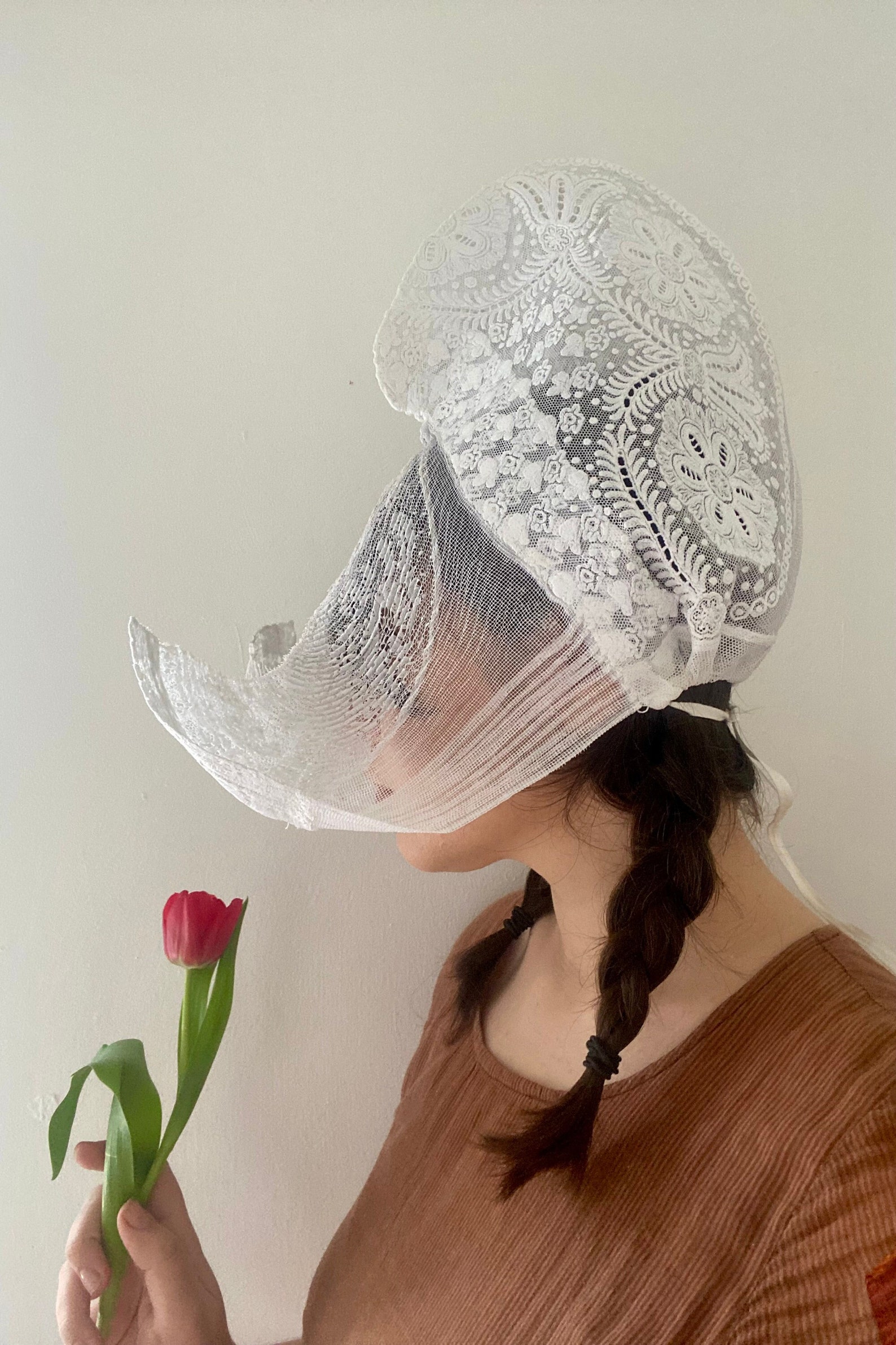 Antique Dutch Lace Bonnet * Handmade Traditional Hat From Volendam ...