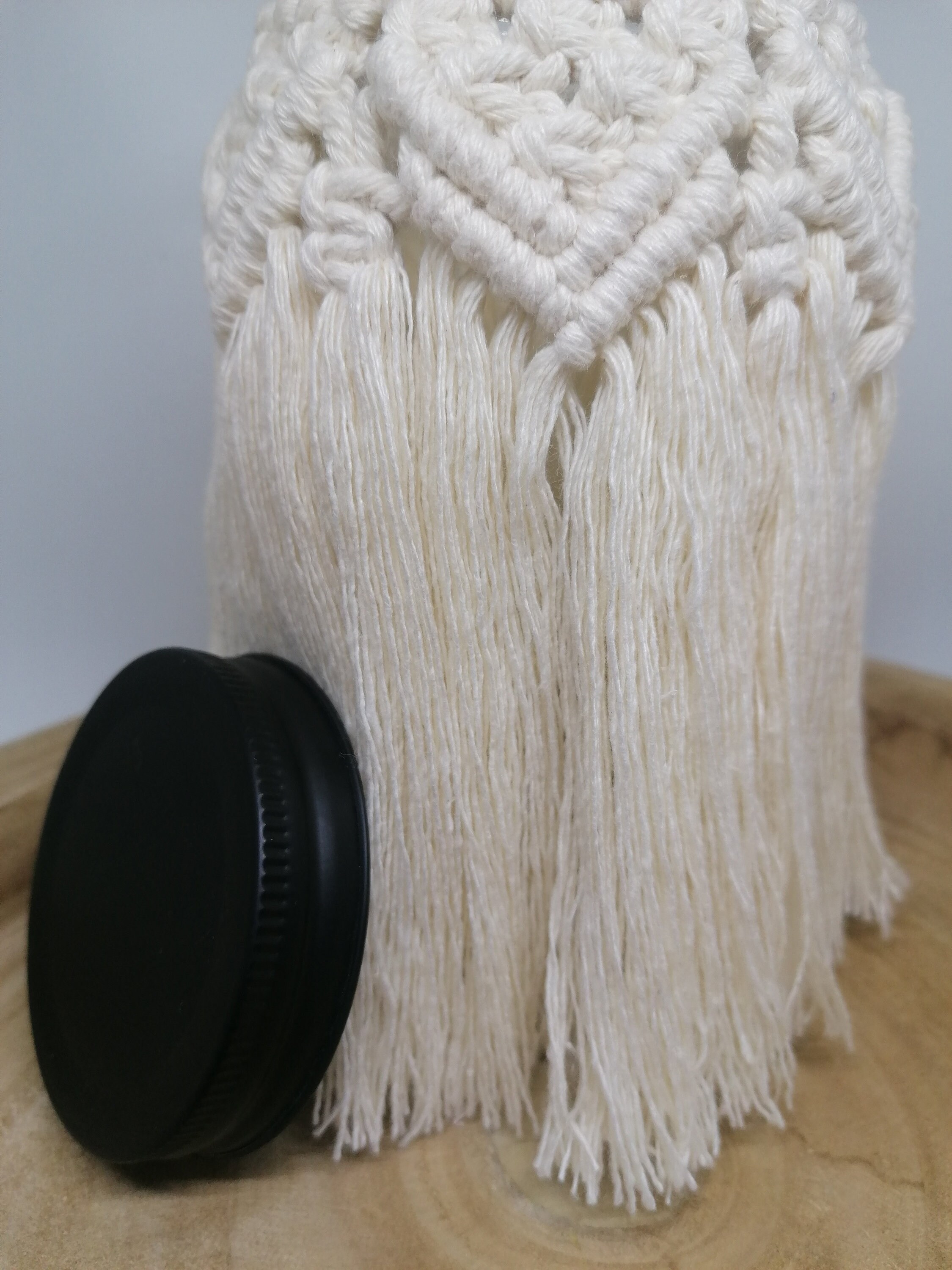 Macramé Glass Jar / Vase or Bulk Container - Etsy