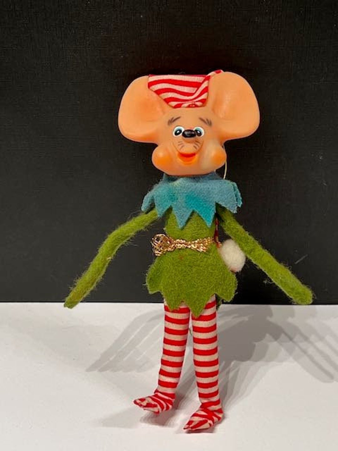 Rare Pixie Elf Mouse Doll Tiny MCM Christmas Ornament Japan 1950s - Etsy
