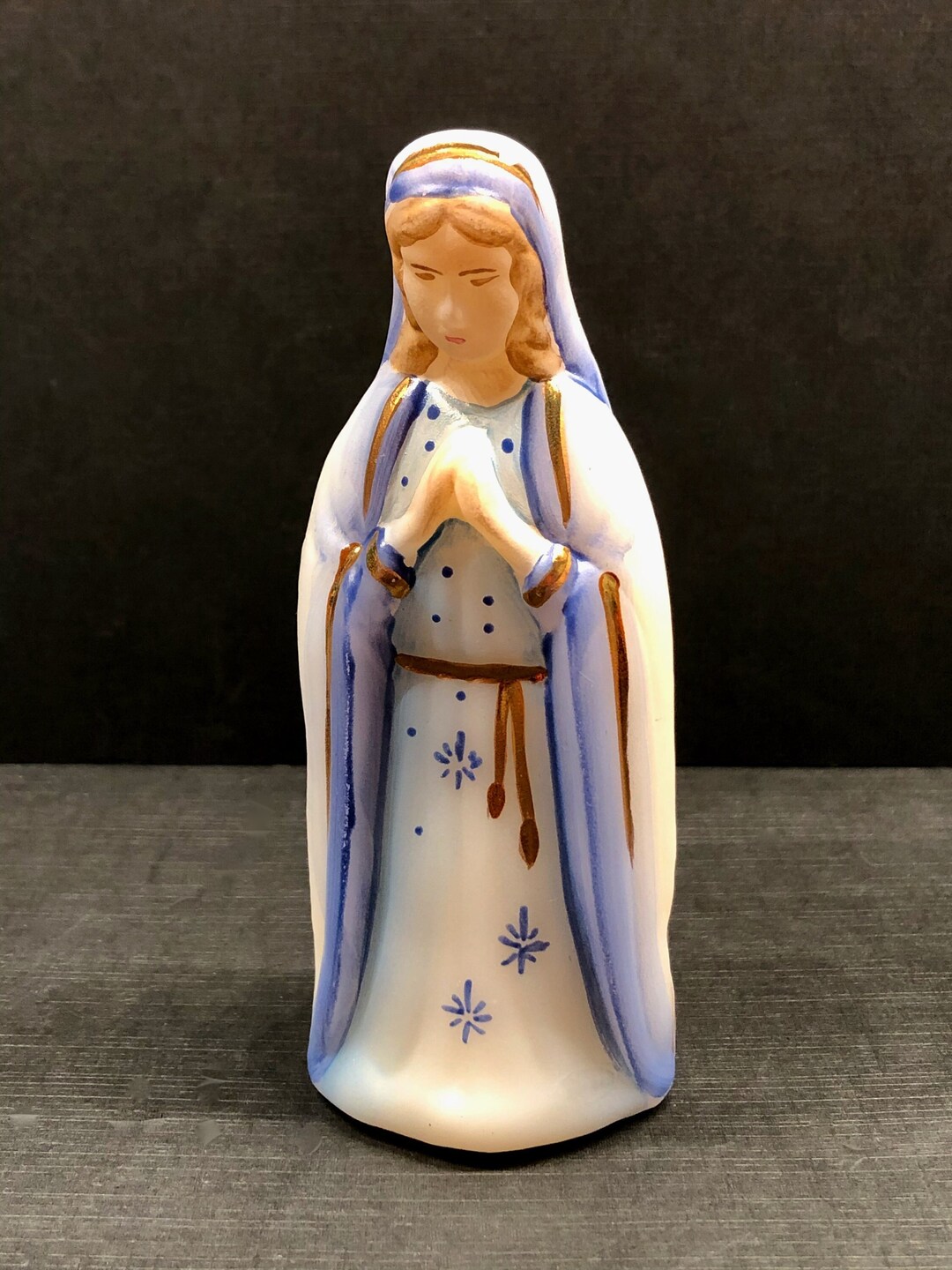 Fenton Art Glass Nativity Figure MARY 1990s Replacement Figurine Creche ...
