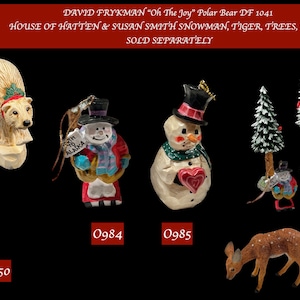 David Frykman Polar Bear House of Hatten Susan Smith Snowman Tiger ...