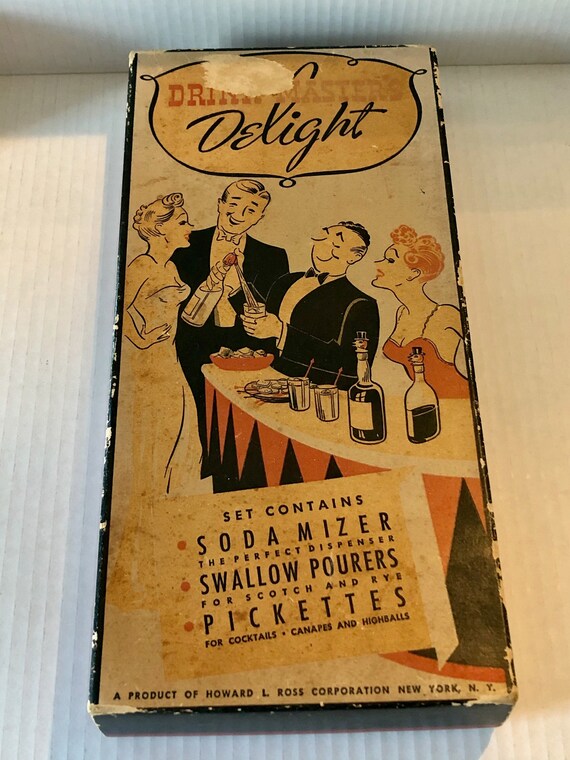 1940s Barware Soda Mizer drinkmaster Delight Bar | Etsy