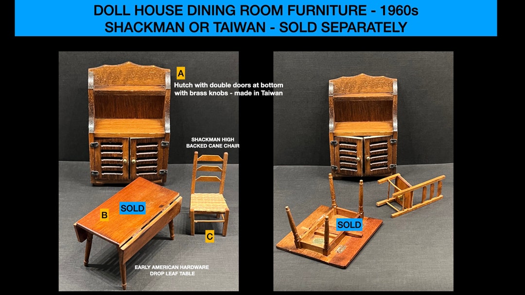 Vintage Shackman Dollhouse Furniture at Lynne Griffin blog