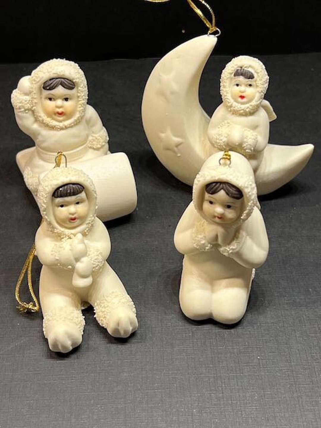 Artic Kids of Alaska Set of 4 Bisque Ceramic Figurines - Etsy