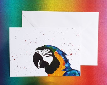 Parrot Thank You Card - Etsy