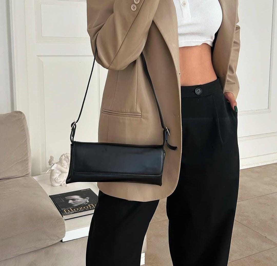 Mini Baguette Bag, Mini Everyday Bag, Trendy Shoulder Bag, Small ...