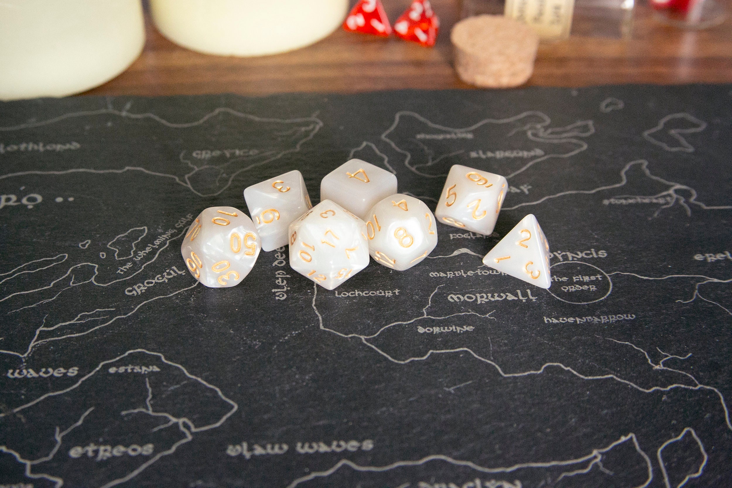 Single Coloured Polyhedral Dice Sets Acrylic Dice RPG - Etsy