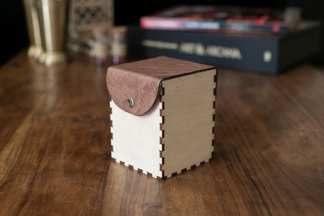 Commander Deck Boxes Customizable Real Leather Wooden 100 Sleeved - Etsy