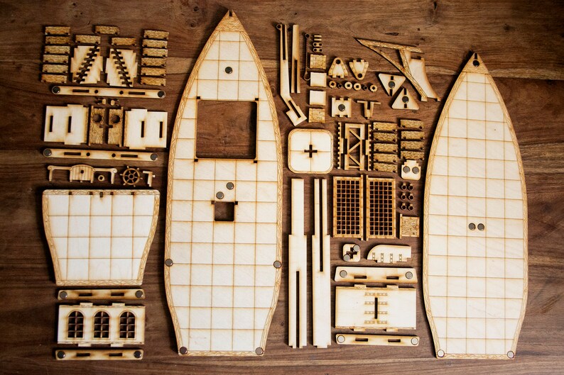 Merchant Ship Dungeons and Dragons RPG Wooden Laser Cut - Etsy UK