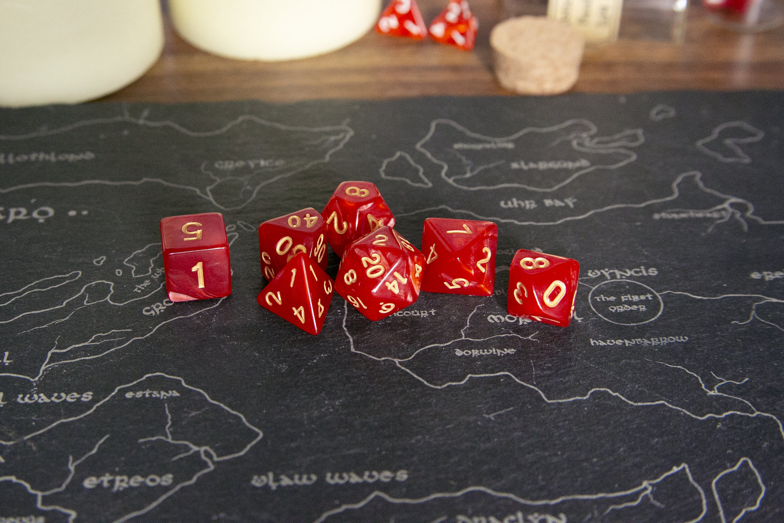 Single Coloured Polyhedral Dice Sets Acrylic Dice RPG - Etsy