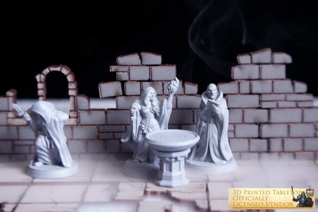Cultists Dungeons and Dragons RPG 3D Printed Miniature - Etsy